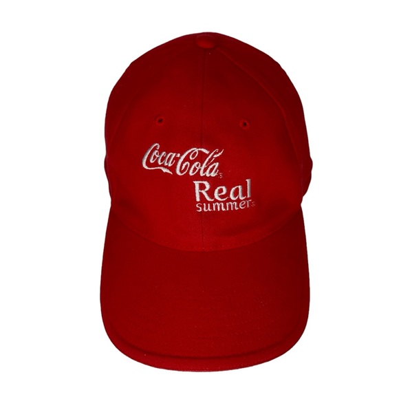 Accessories | Cocacola Real Summer Red Fitted Cap Hat | Poshmark